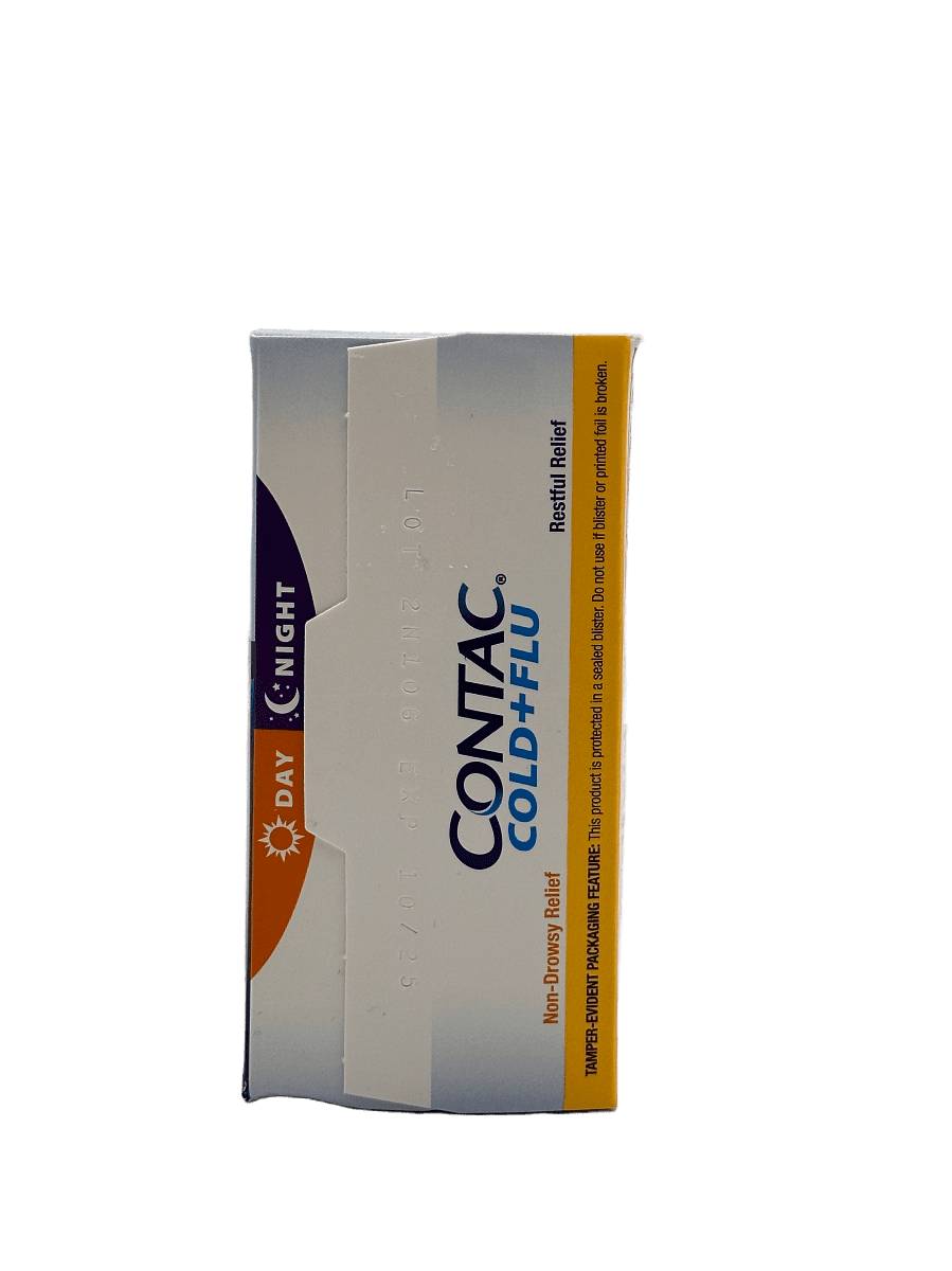 Contac Cold + Flu - Day & Night - 16 & 12 Caplets