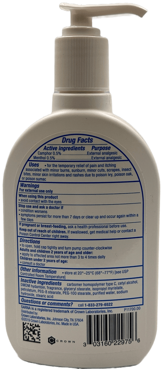 Original Sarna External Analgesic Lotion Itch Relief (7.5 fl oz)