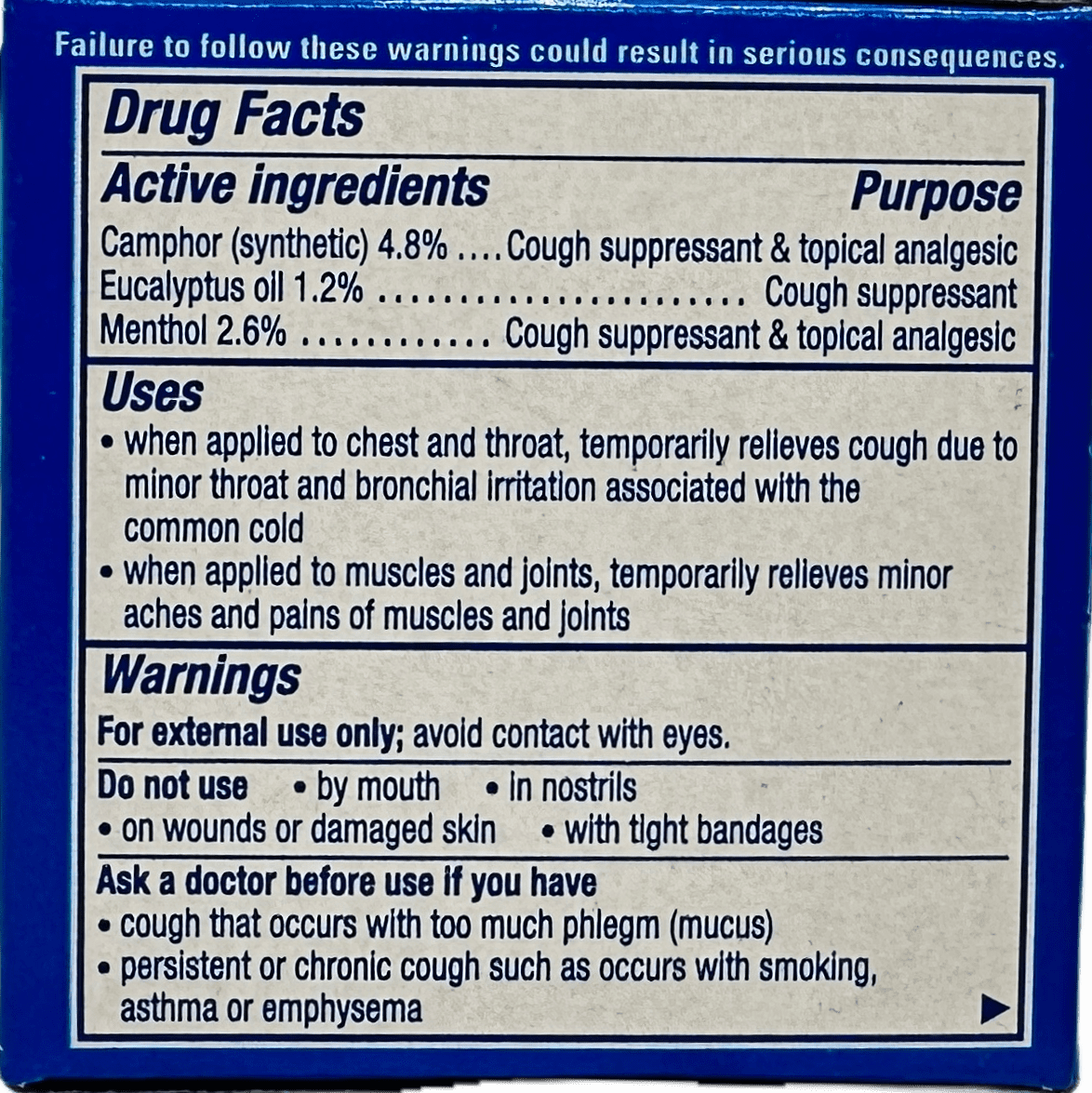 Vicks VapoRub - Ointment - 1.76 oz