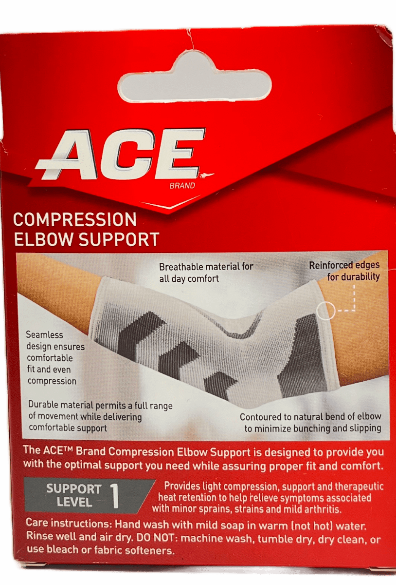 Ace - Compression Elbow Support (L) - 3 M - 1 Elbow Support - Vim Drugs ...
