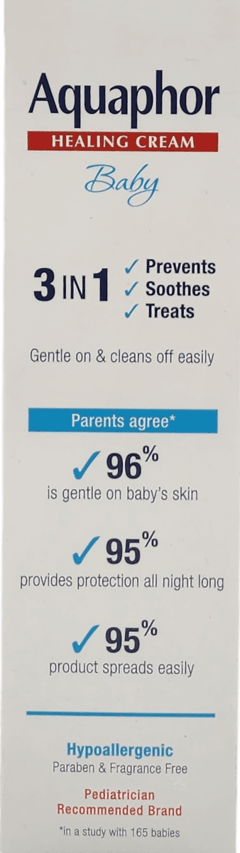 Aquaphor Baby Healing Cream - 3 in 1 Diaper Rash Cream - Hypoallergenic ...
