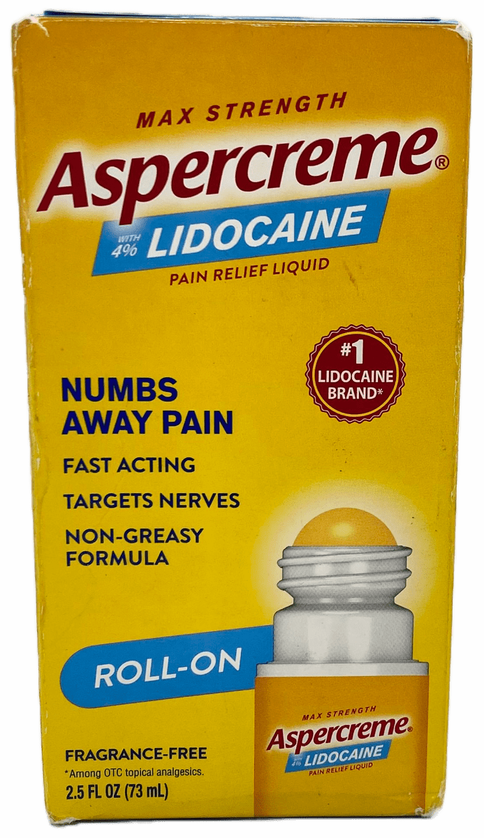 Aspercreme Roll-On - Lidocaine Pain Relief Liquid - 2.5 FL OZ - Vim ...