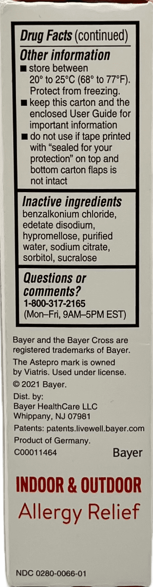 Children's Astepro - Antihistamine Nasal Spray - 60 Metered Sprays - 0.37 Fl. Oz - Vim Drugs ...