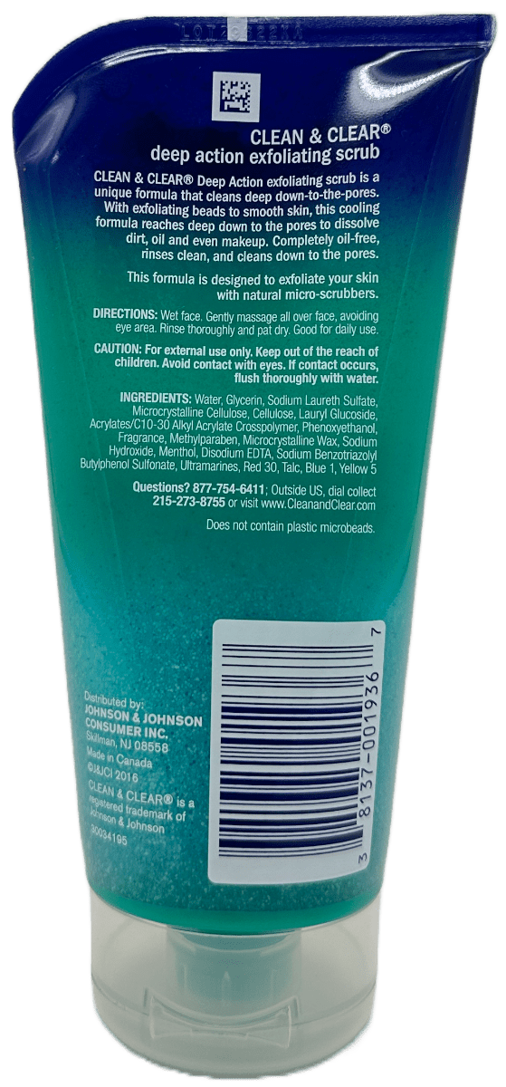 Clean & Clear Deep Action Exfoliating Scrub - 5 OZ - Vim Drugs Pharmacy