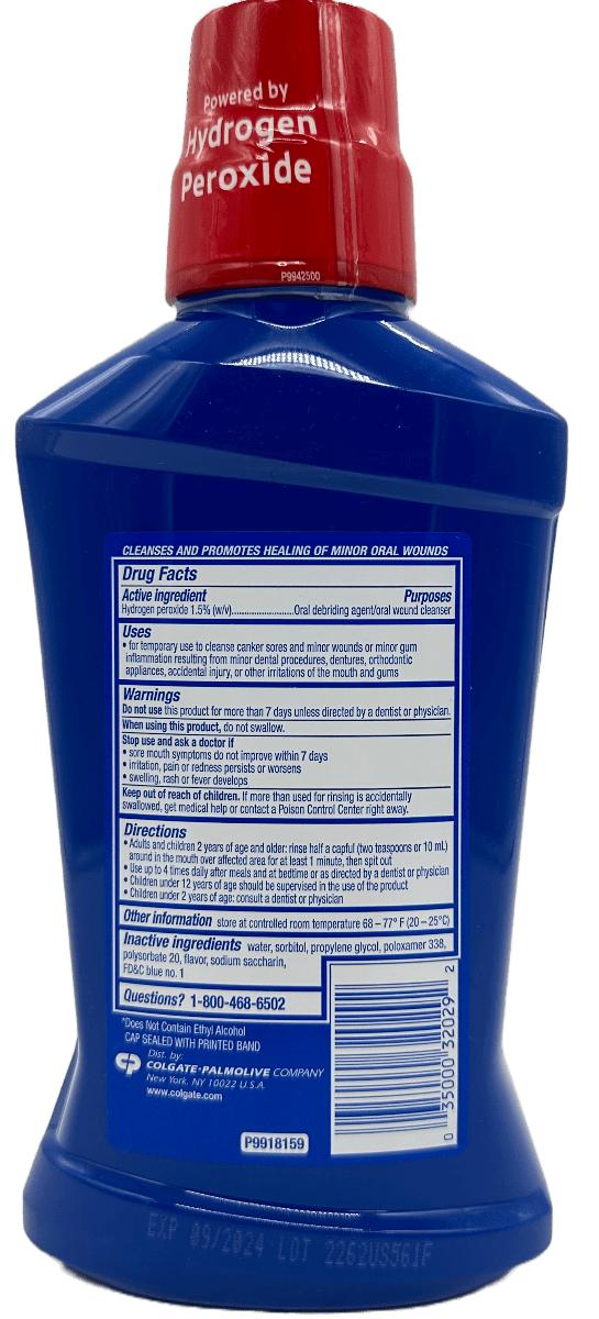 Colgate Peroxyl Mouth Sore Rinse - Mild Mint - 16.9 FL OZ - Vim Drugs ...