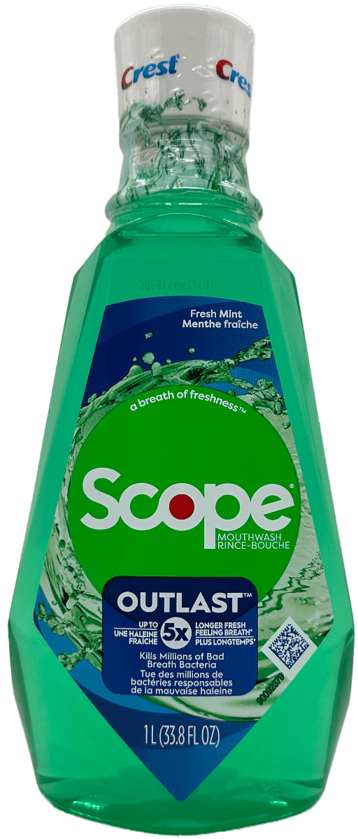 Crest - Scope Outlast Mouthwash - Fresh Mint - 33.8 FL OZ - Vim Drugs ...
