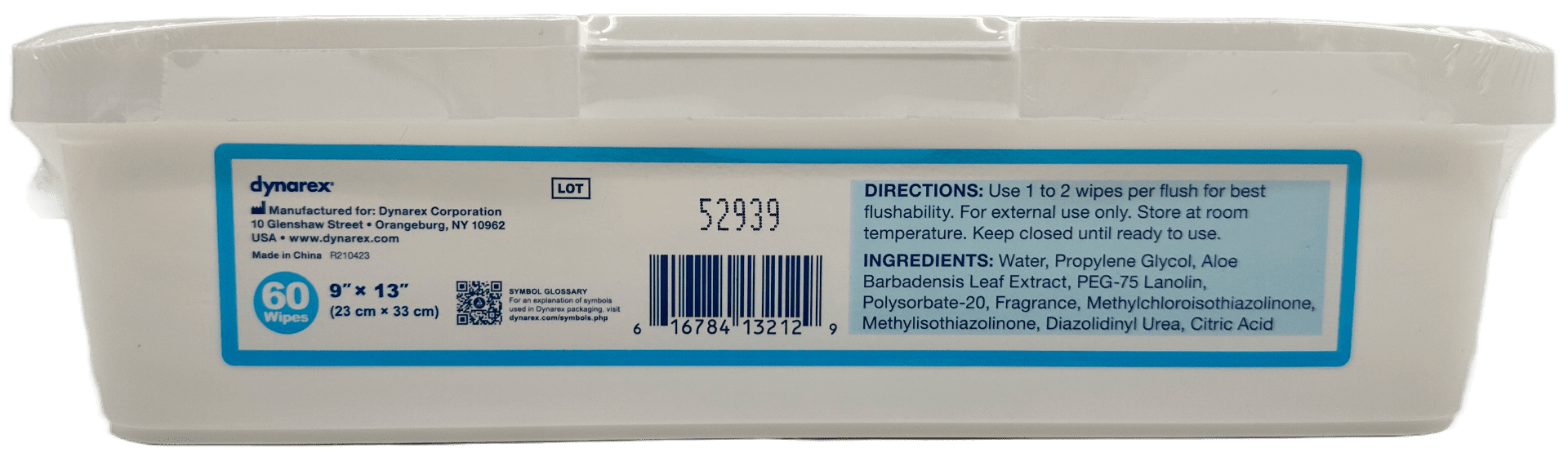 Dyna Care Flush Away Flushable Wipes - Aloe & Lanolin Scented - 60 Ct ...