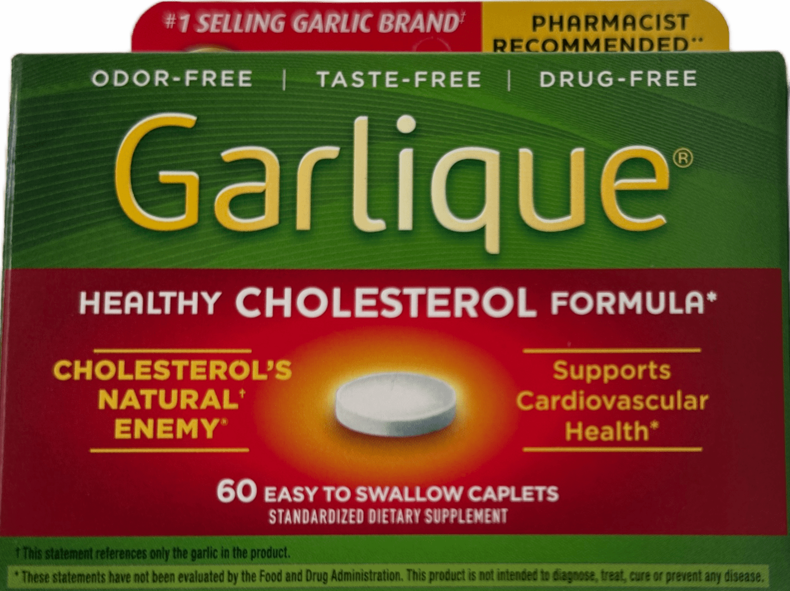 Garlique Healthy Cholesteol Formula - 60 Caplets - Vim Drugs Pharmacy