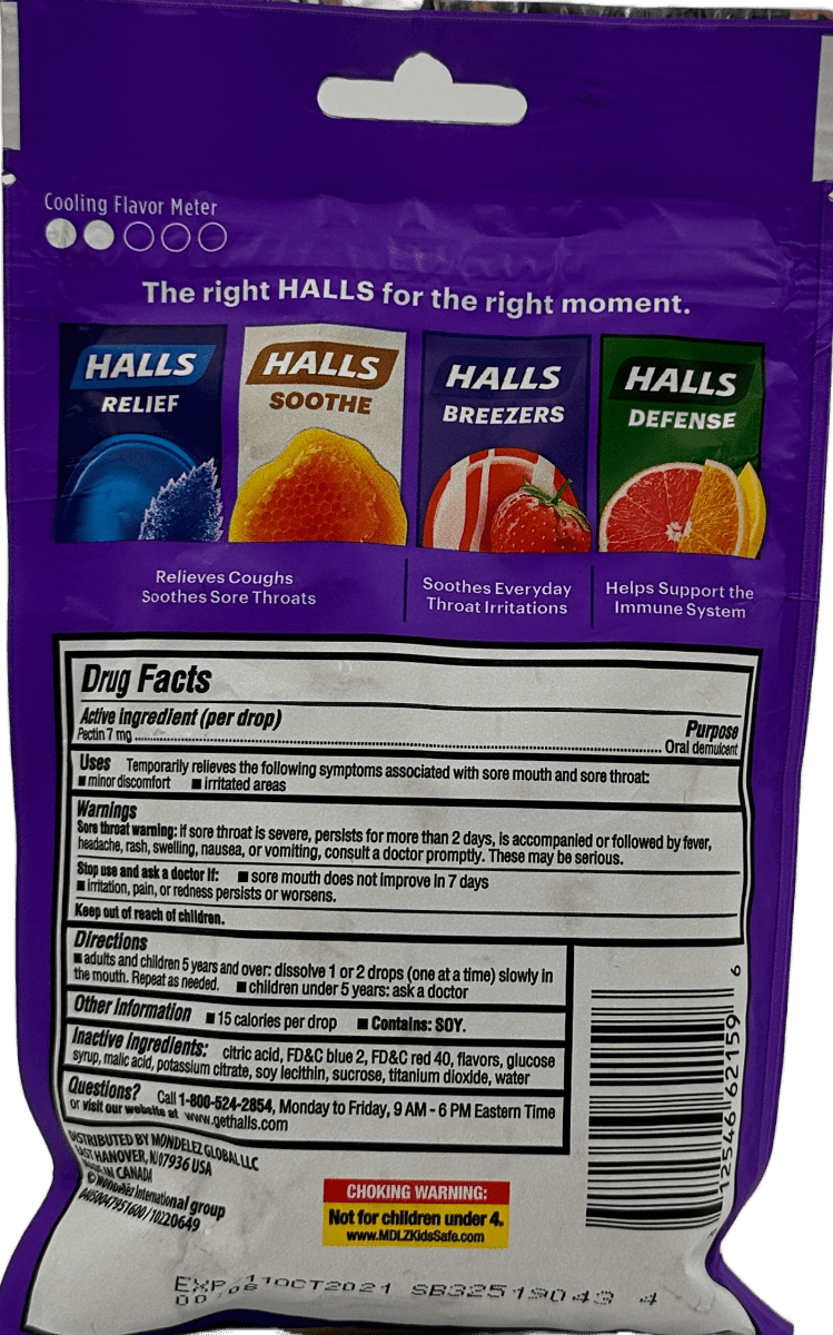 Halls - Breezers - Cool Berry Flavor - 25 Drops - Vim Drugs Pharmacy