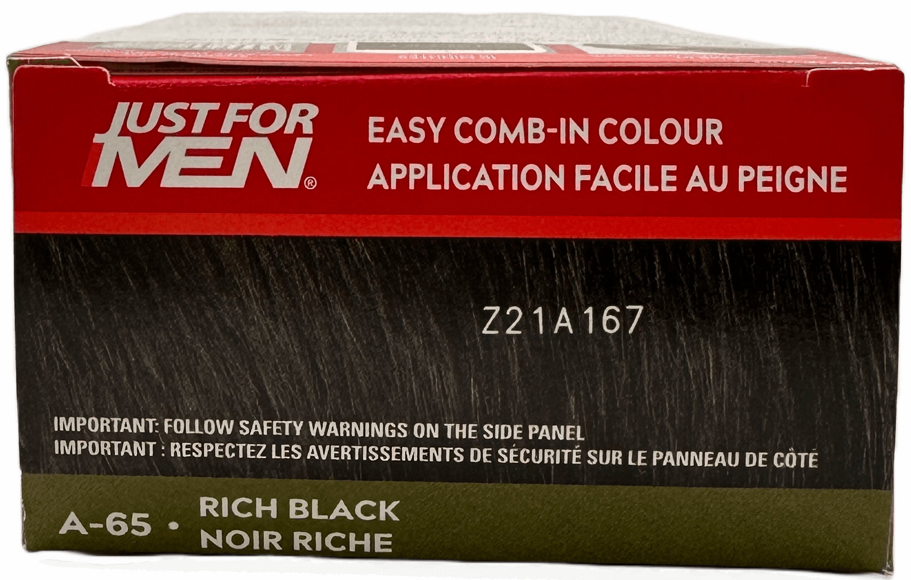 Just For Men Easy Comb-In Color - Rich Black(A-65) - Single Application Kit - Vim Drugs Pharmacy