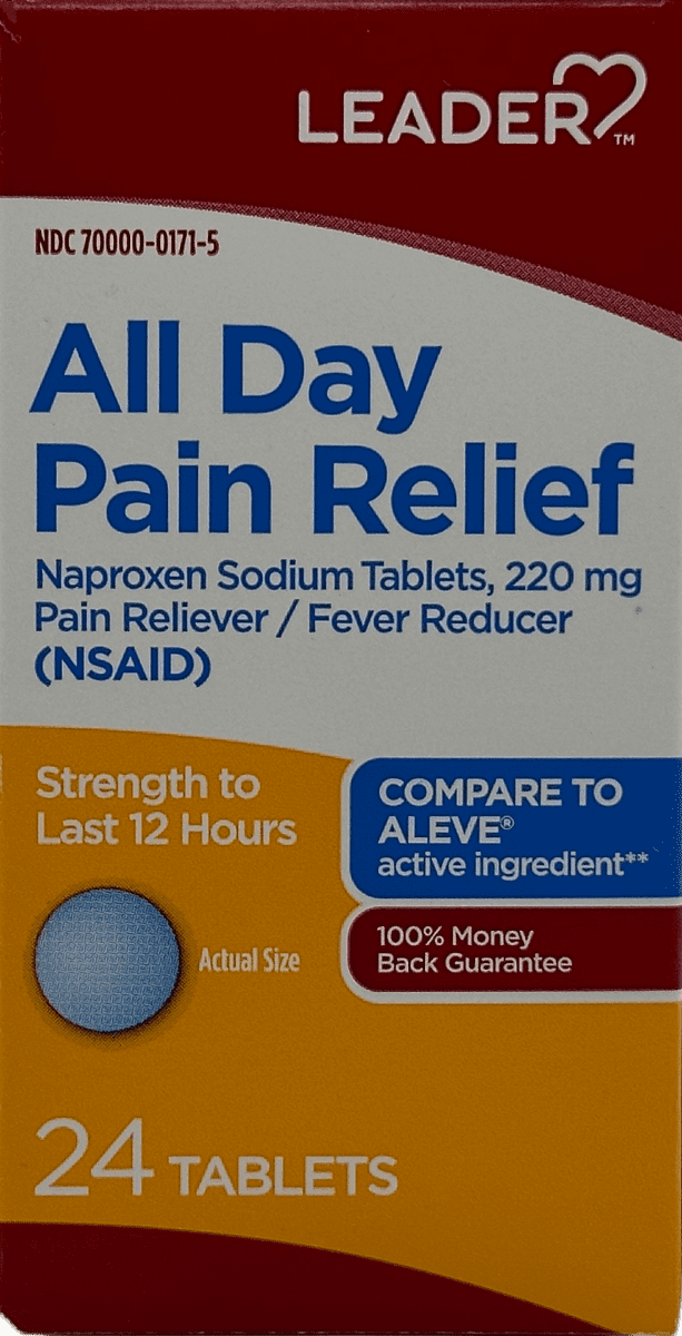 Leader All Day Pain Relief - 24 Tablets | Vim Drugs Pharmacy