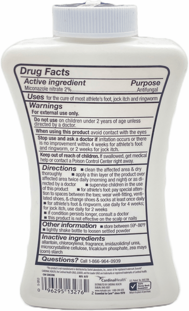 Leader Miconazole Nitrate 2% - Antifungal Powder - 2.5 OZ - Vim Drugs ...