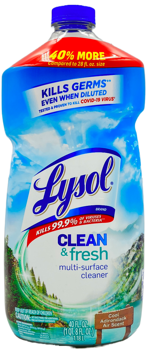Lysol Multi Surface Cleaner - Cool Adirondack - Air Scent - 40 Fl Oz.