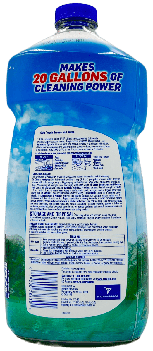 Lysol - Clean & Fresh Multi-Surface Cleaner - Cool Adirondack Air Scent ...