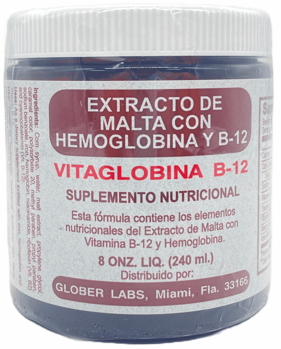 Malt Extract With B-12 And Hemoglobin - 8 FL OZ - Vim Drugs Pharmacy