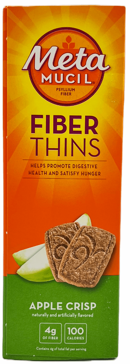 Meta Mucil Fiber Thins - Psyllium Fiber - Apple Crisp - 9.3 Oz. - Vim ...
