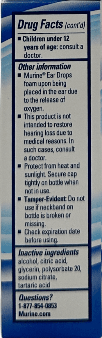 Murine Ear Wax Removal Drops - 0.5 FL OZ - Vim Drugs Pharmacy