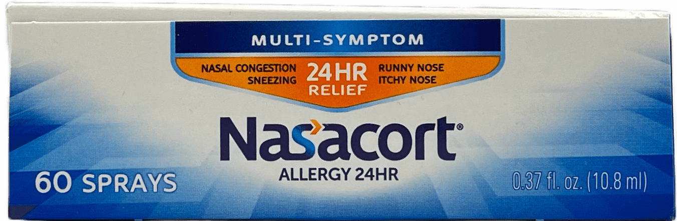 Nasacort Allergy 24HR Nasal Spray - Non Drowsy - 60 Sprays - Vim Drugs ...