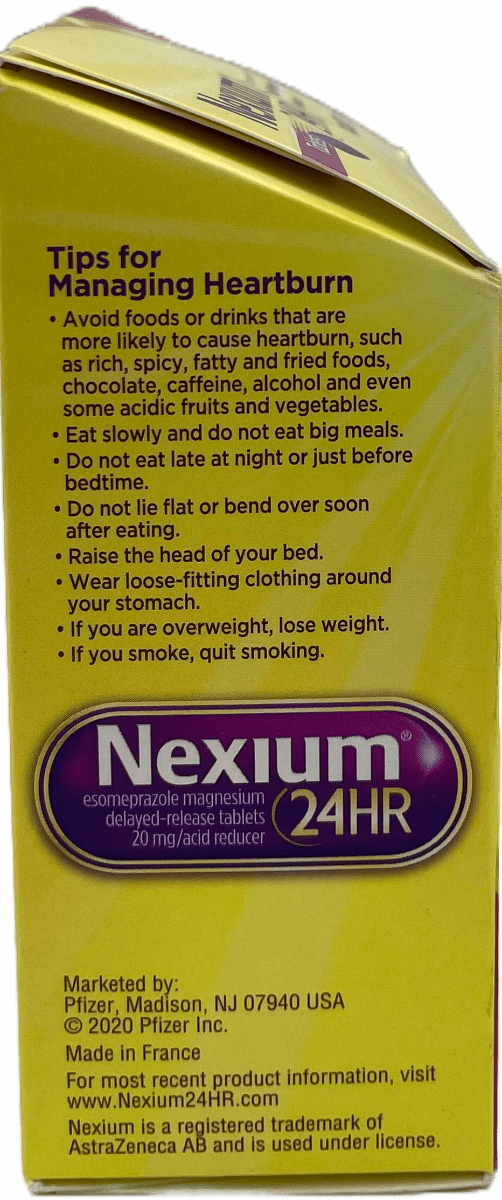 Nexium - 24HR 20 mg Delayed Release Heartburn Tablets - 14 Ct - Vim ...