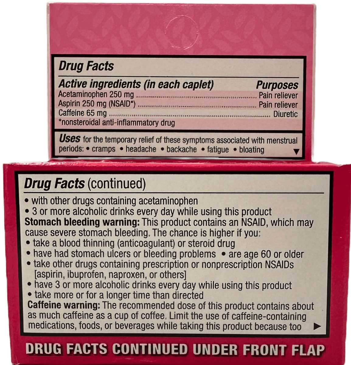 Pamprin Menstrual Pain Relief - 24 Caplets - Vim Drugs Pharmacy