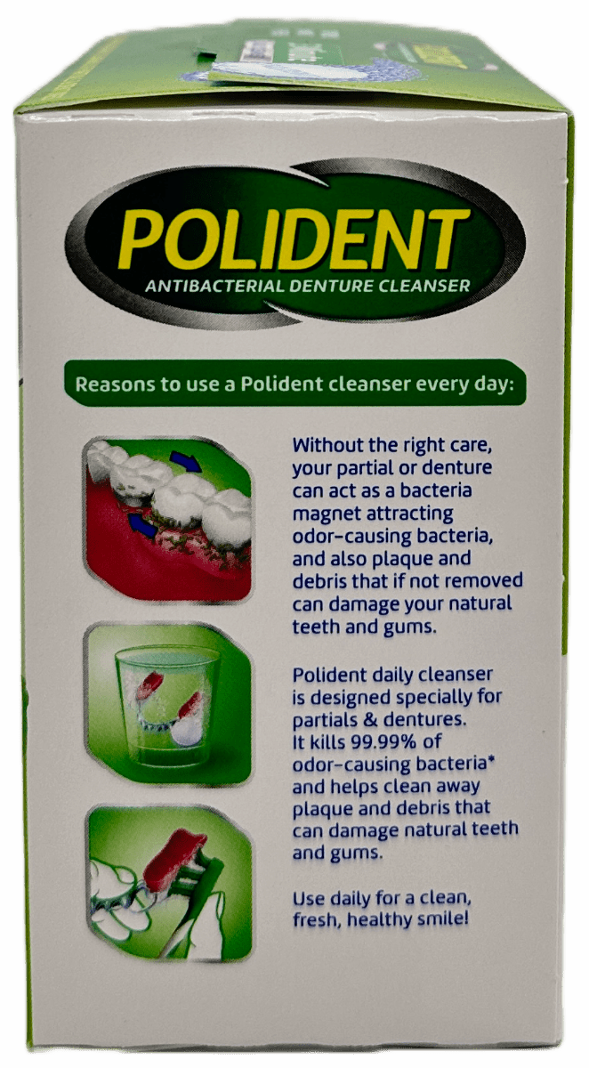 Polident 3 Minute Antibacterial Denture Cleanser Tablets - 40 Ct - Vim ...