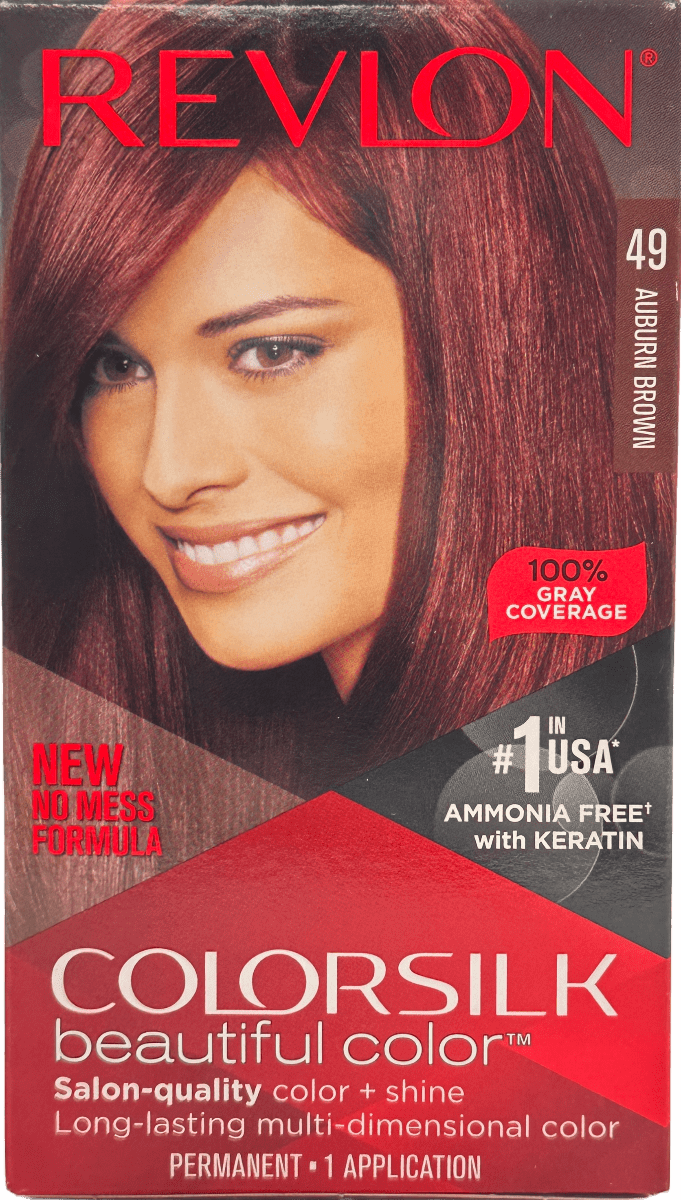 Revlon Colorsilk Beautiful Color – 49 Auburn Brown – Vim Drugs Pharmacy
