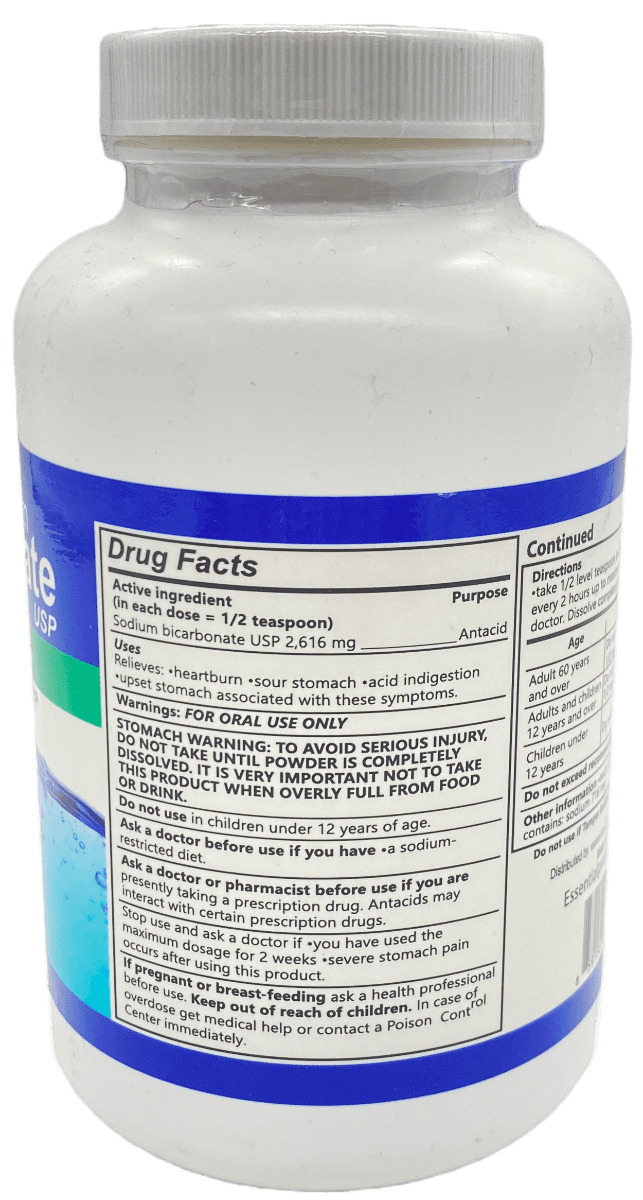 Elp Essential - Sodium Bicarbonate Antacid Oral Powder - 16 OZ - Vim ...