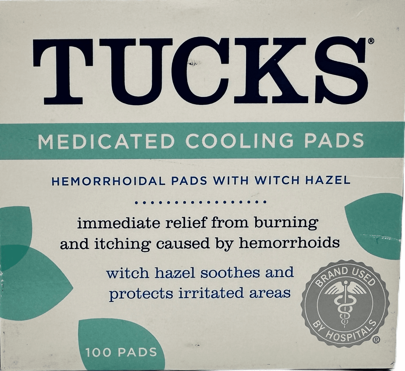 Tucks Medicated Cooling Pads - 100 Pads