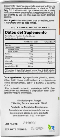 Syrup Gelnorex Kids – 4 FL OZ – Vim Drugs Pharmacy